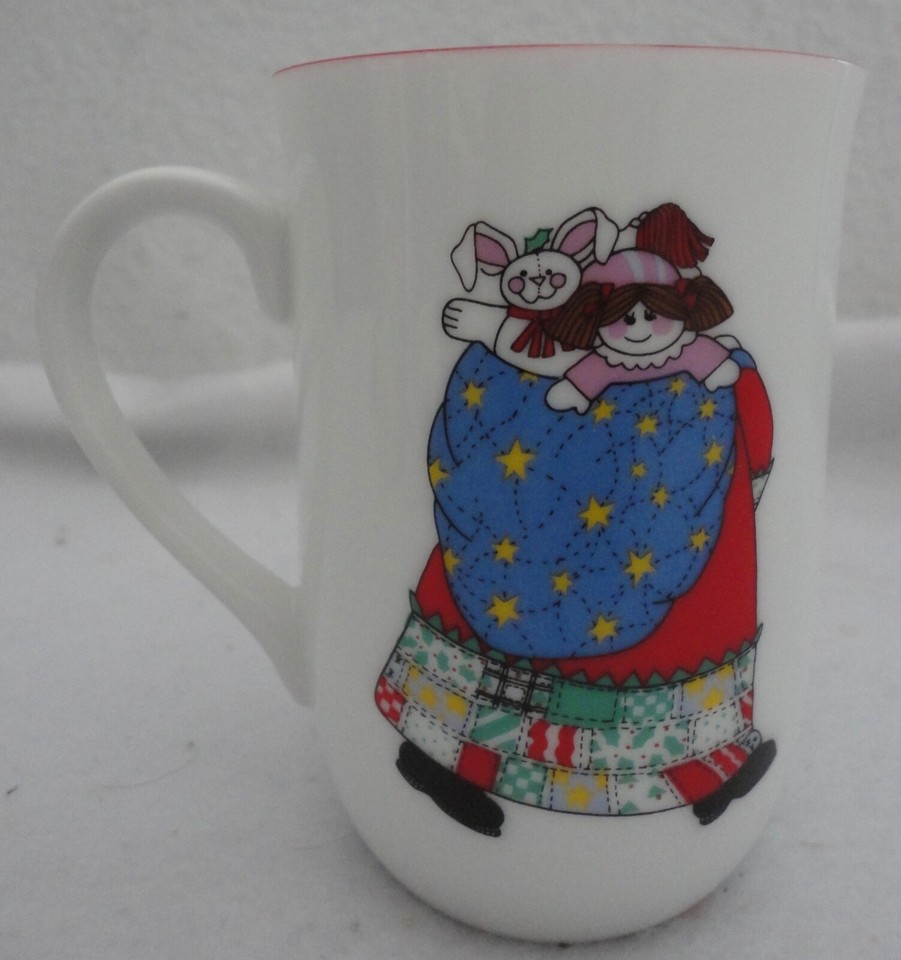 Vintage Shirley Delph Design Santa Claus Ceramic Mug Cup Otagiri Japan ...