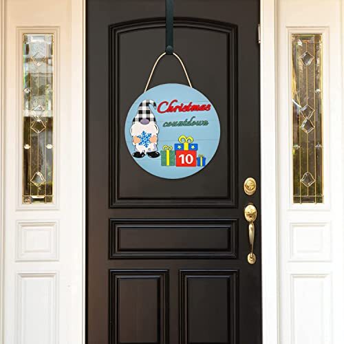 Interchangeable Christmas Calendar Countdown Sign with 24 Days Icons ...