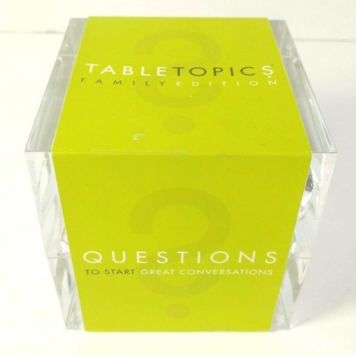 Table Topics Family Edition 2004 Questions To Start Great Family ...