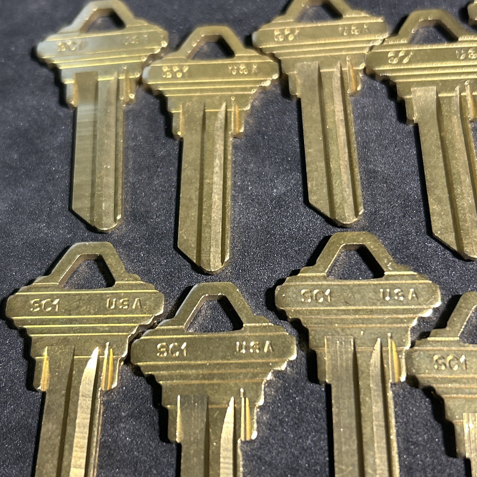 SCHLAGE SC-1 House Key Blanks Brass 10 PACK Maintenance RE Agency ...