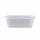 25 Rectangle Plastic Containers with Lid Reusable & Leakproof Food ...