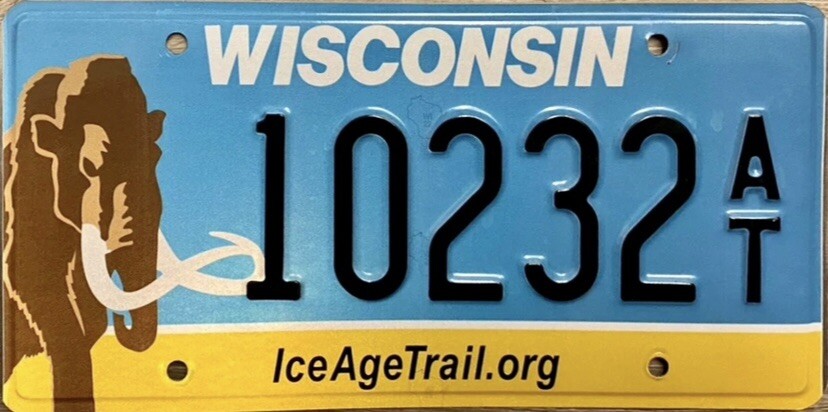 2020 WISCONSIN - ICE AGE TRAIL - LICENSE PLATE EXPIRED | eBay