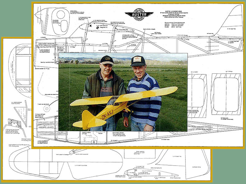 Model Airplane Plans (RC): Auster J-5 Adventurer Scale for .20ci Engine ...