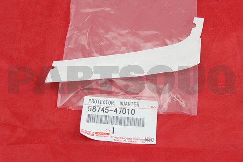5874547010 Genuine Toyota PROTECTOR, QUARTER PANEL, FRONT RH 58745 ...