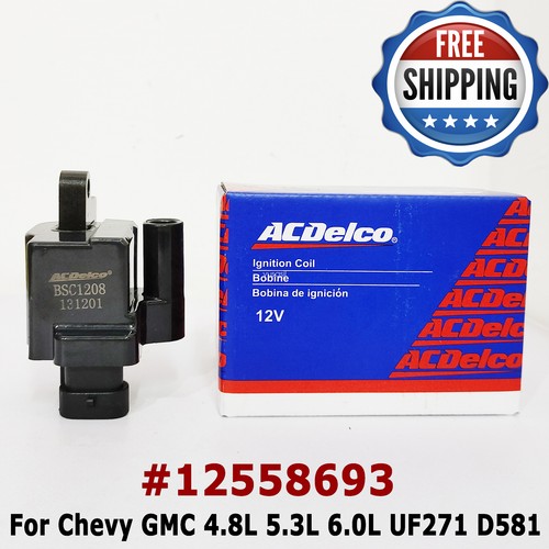 Genuine Ignition Coil 12558693 for Chevy Silverado GMC D581 UF271 C561 ...