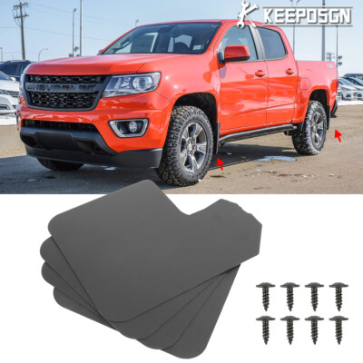 For Chevrolet Colorado Black 4PCS Mud Flaps Splash Guards Mudguards ...