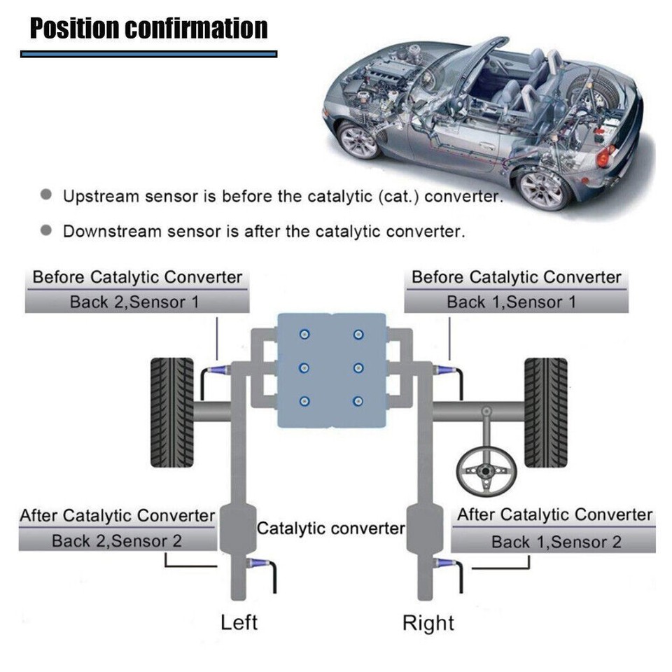 4x Oxygen Sensor Up+Downstream 670031348 for Ghibli Quattroporte 2014 ...