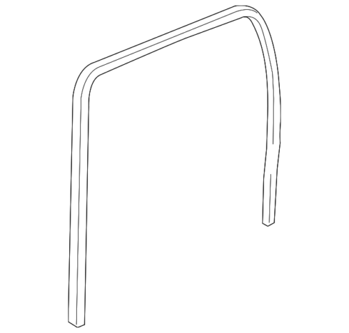 GM OEM 96-24 Express 1500 Back Door Door Components-W'strip On Body ...