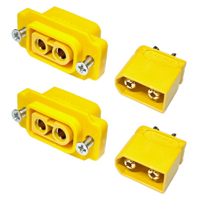 XT60E XT60 XT60E-F Plug In Gold Pin Female + Male + Screws RC | eBay