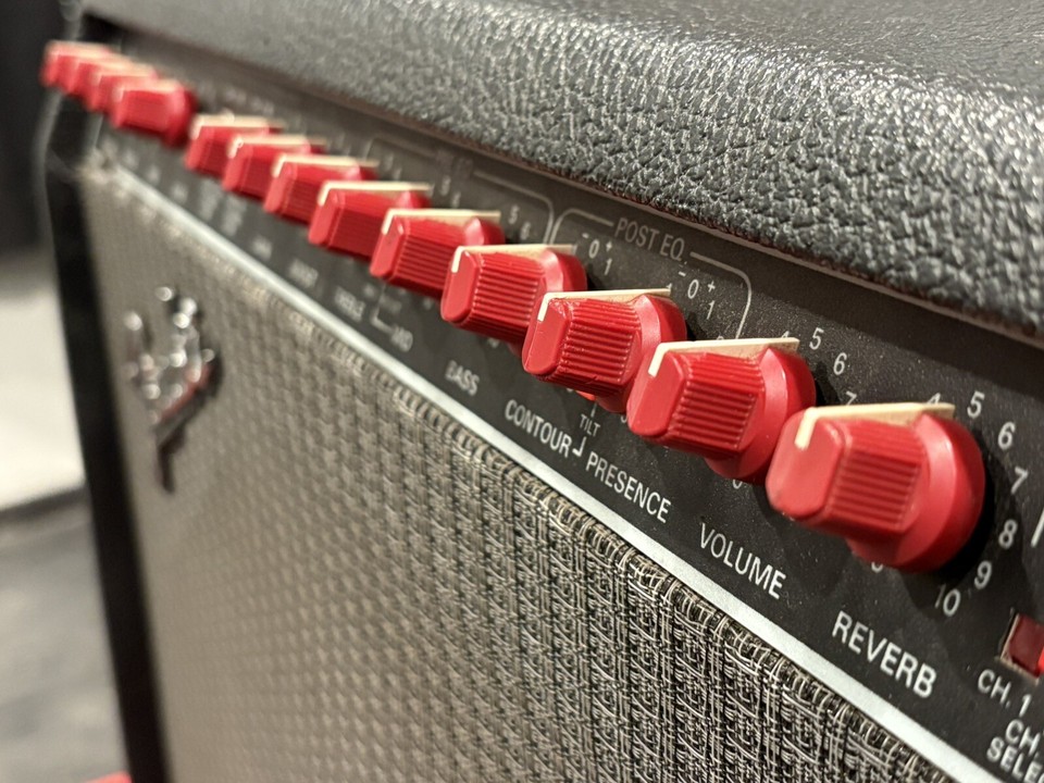 Vintage 1987-1993 USA FENDER AMP RED KNOB Hard To Find Originals Champ ...