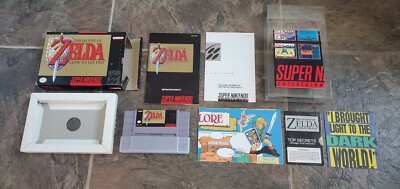 The Legend of Zelda: A Link to the Past Super Nintendo SNES CIB Box Map ...