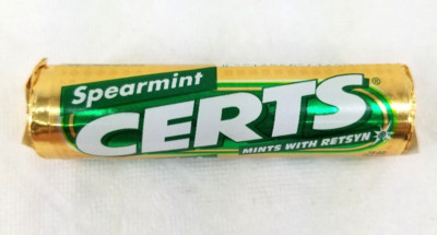 Gold Foil Pack Certs Mints Spearmint Collector Candy Retsyn ...