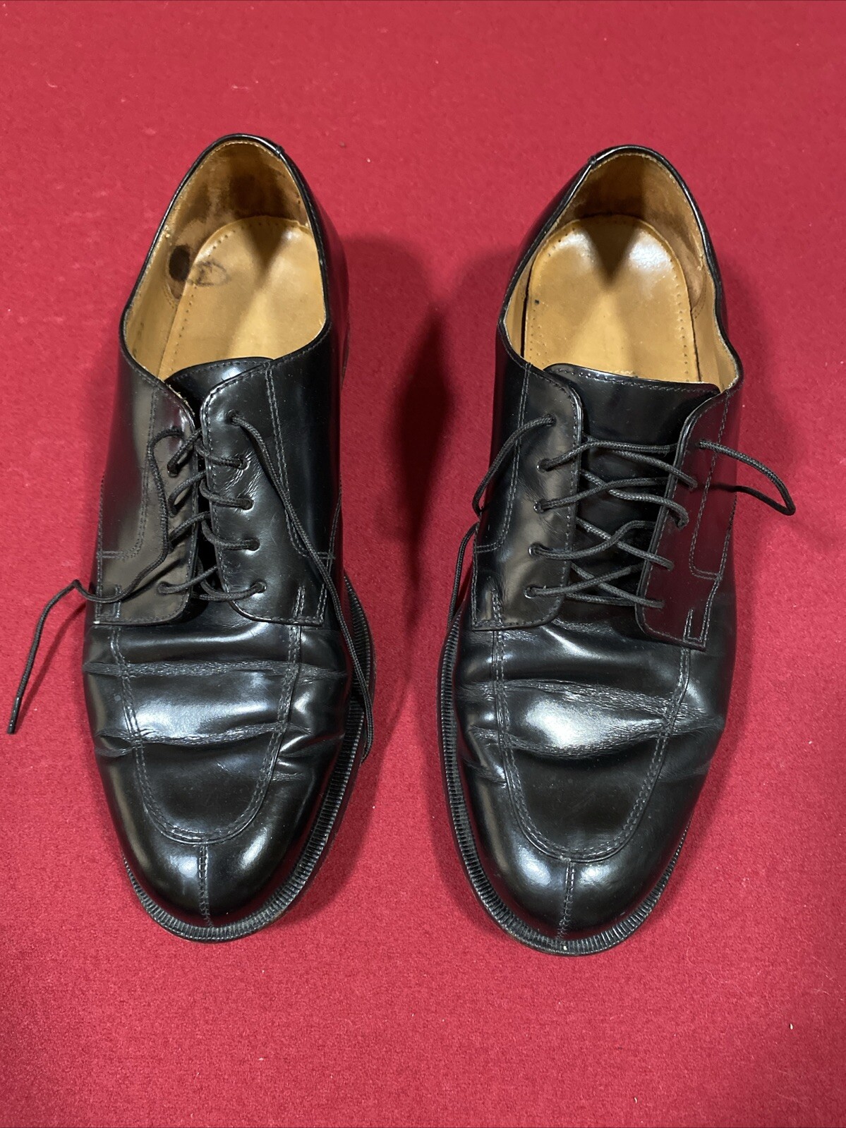 Cole Haan Calhoun Oxford Men's Sz 10 D Black Leather Split Toe Lace Up ...