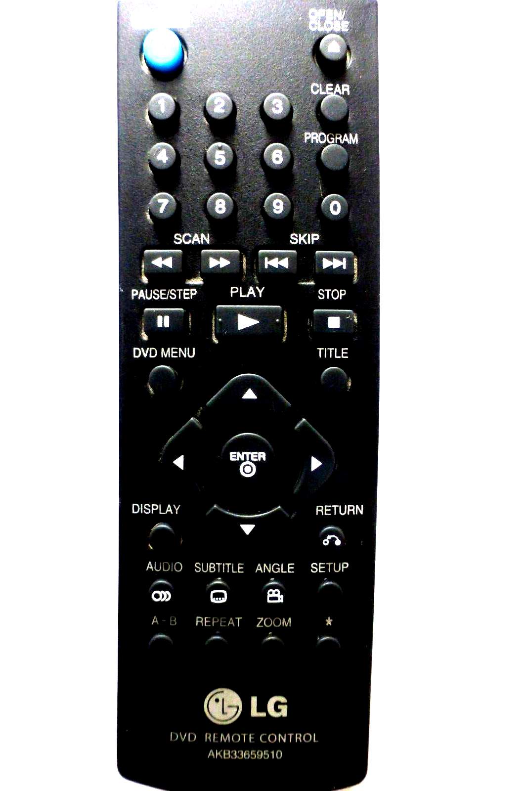LG DVD REMOTE CONTROL AKB33659510 for DVX440 DVX440PBGBRLLB DVX550 ...