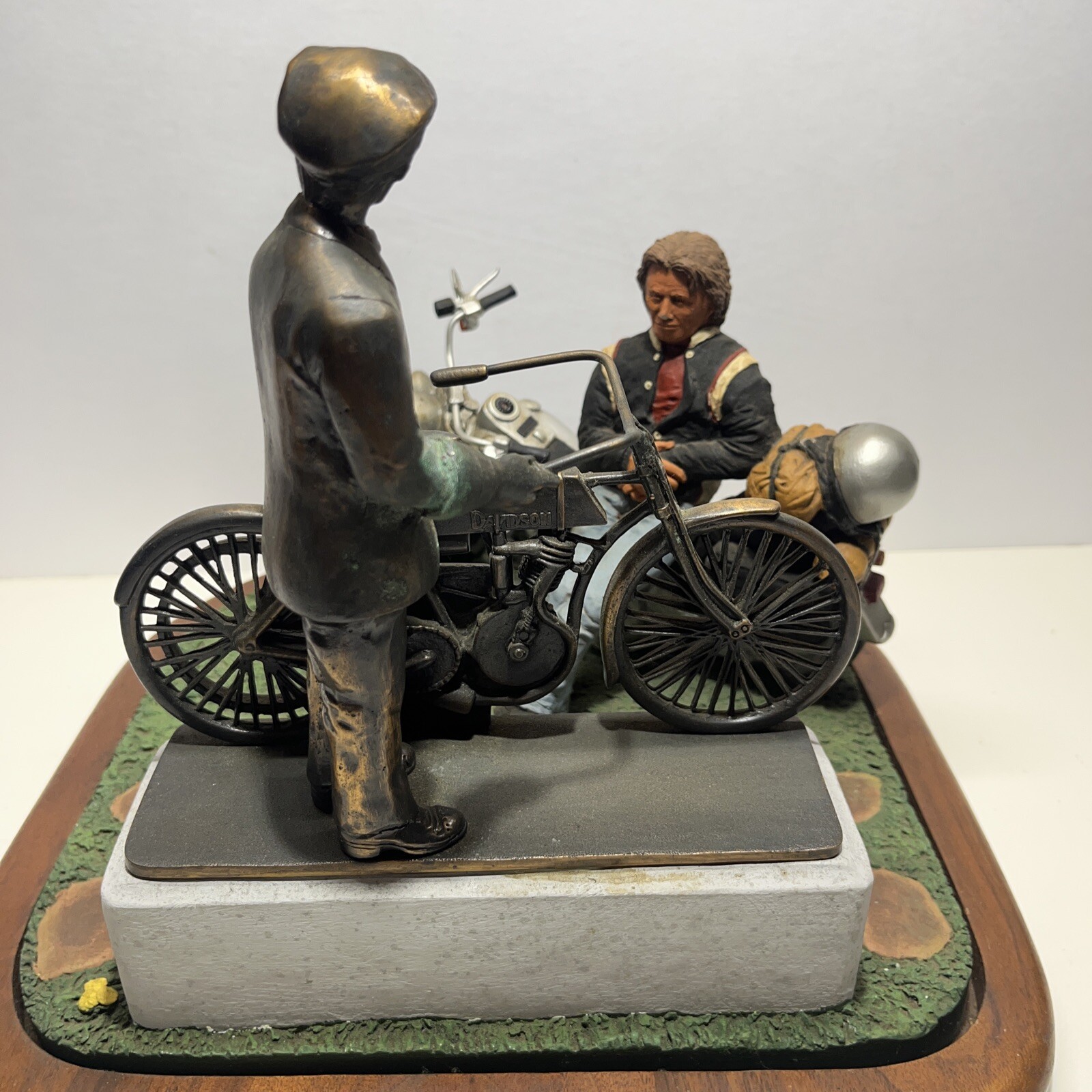 Harley-Davidson Vintage “The Reunion” Grey Ghost Fatboy Statue Figurine ...