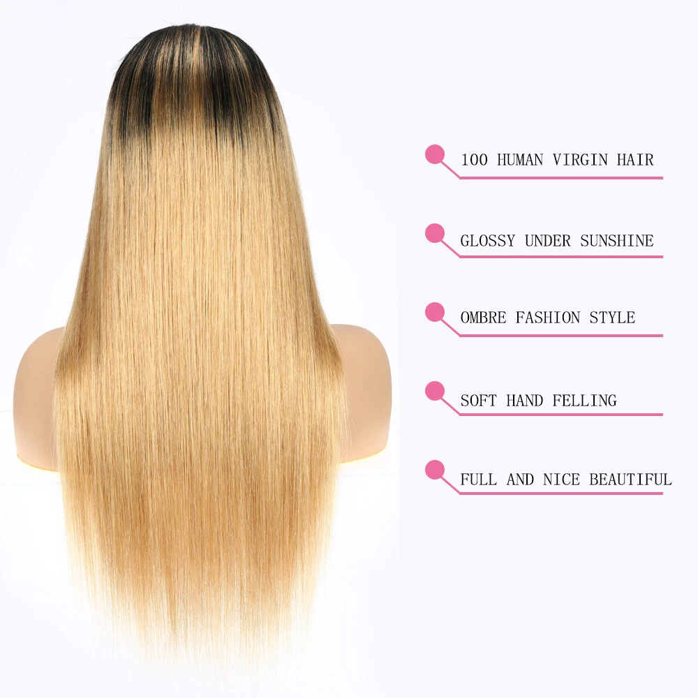 Ombre Straight Hair Back