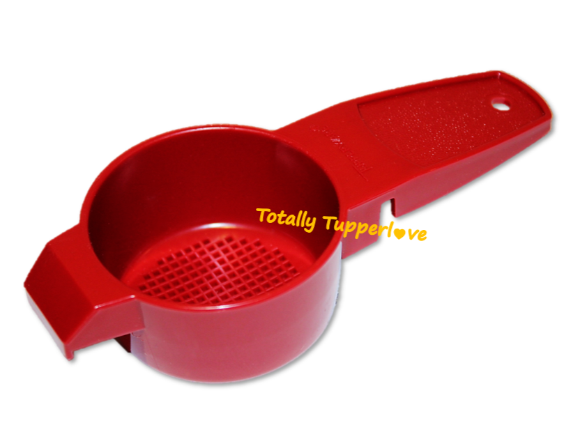 Tupperware Mini Sifter Small Tea Leaf Strainer Kitchen Gadget Cranberry ...