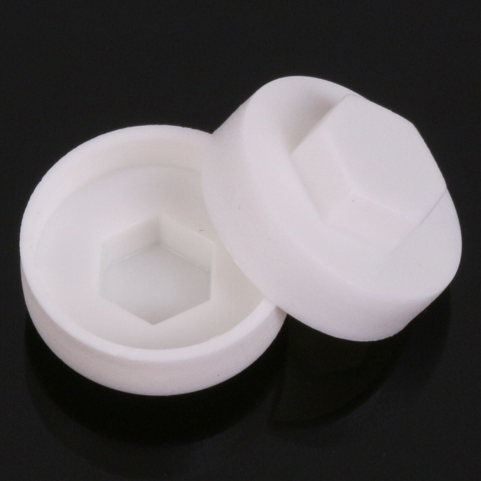 16mm HEX HEAD COVER CAPS Roofing TEK Screw Caps UV Stable Choose AMOUNT ...