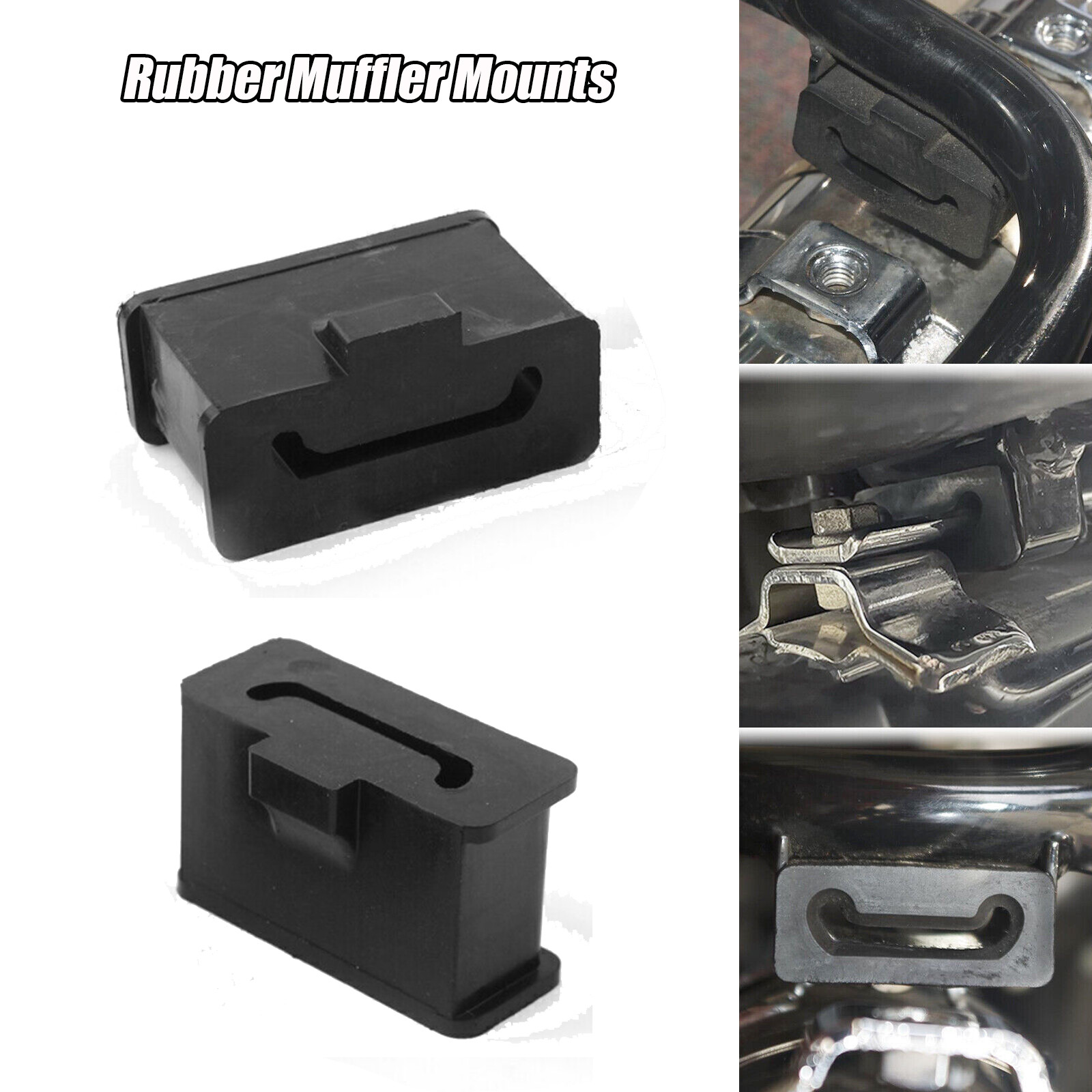 Rubber Muffler Mount Support Clamp For Harley Electra Street Glide ...
