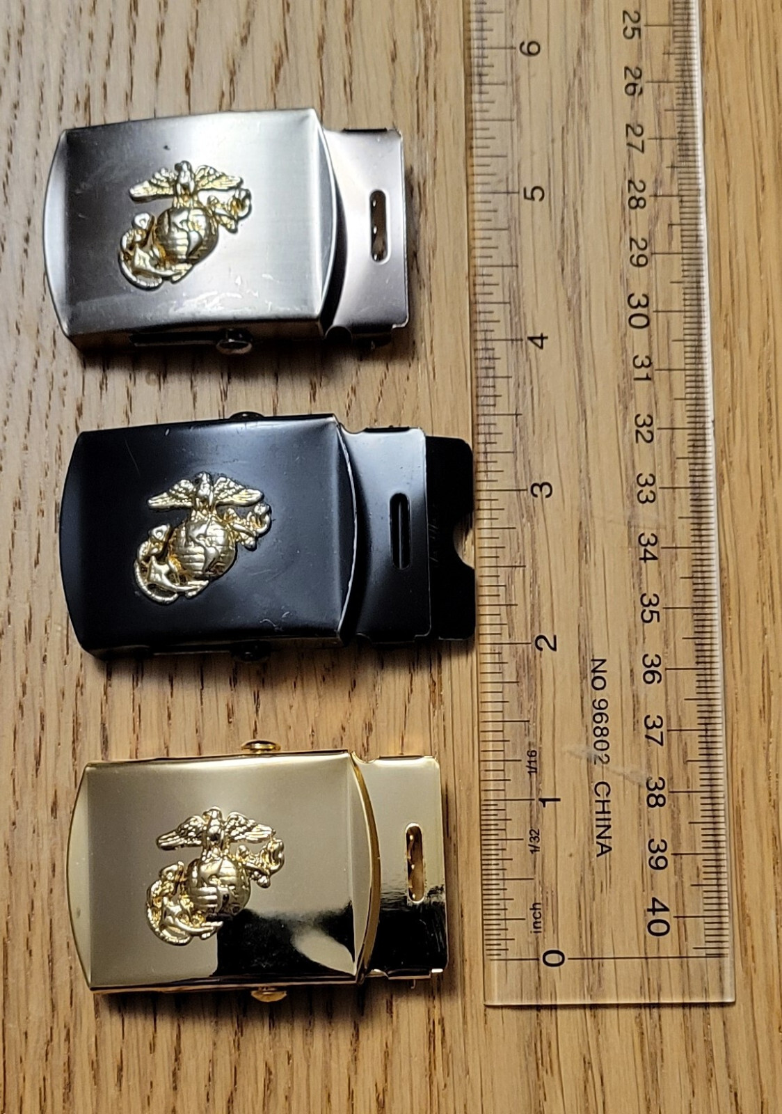 Three (3) USMC US MARINE CORPS WEB BELT BUCKLE Bundle… - Gem