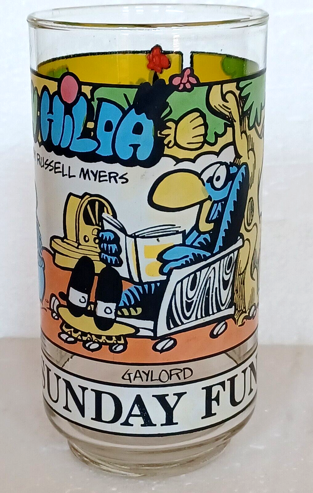 Broom Hilda Grelber Character Glass 1976 The Sunday Funnies Russell ...