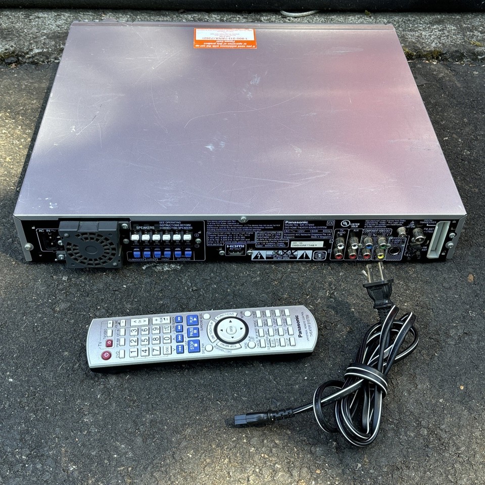 Panasonic SA-HT940 5-Disc DVD 5.1 Home Theater Works Good With Remote ...