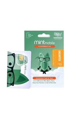 Mint Mobile Phone Plan with Unlimited Talk, Text & Data for 3 Months | eBay