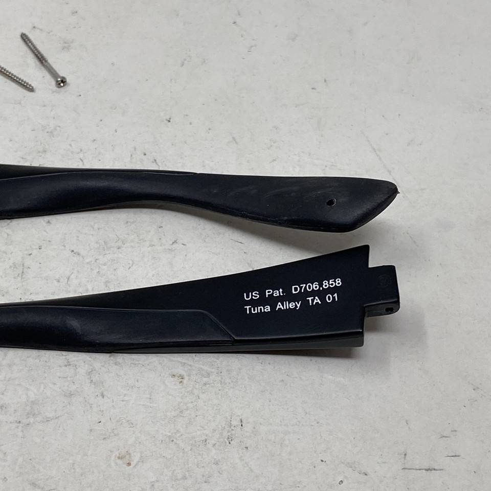 COSTA DEL MAR TUNA ALLEY TA 01 MATTE BLACK TEMPLE ARM PARTS WITH SCREWS ...