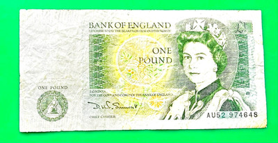 Bank of England One Pound Paper Note Circulated | eBay