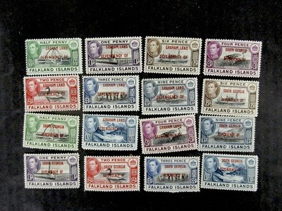 nystamps British Falkland Islands Stamp # 2L1-2L8 3L1-3L8 Mint OG H ...