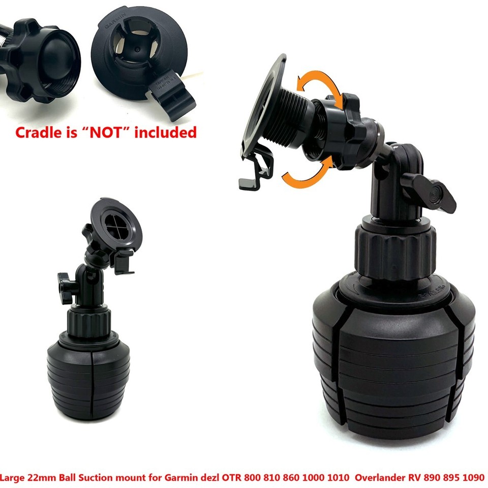 Garmin Overlander dezl OTR 1000 Heavy Duty 22mm Ball Heavy Duty Cup ...