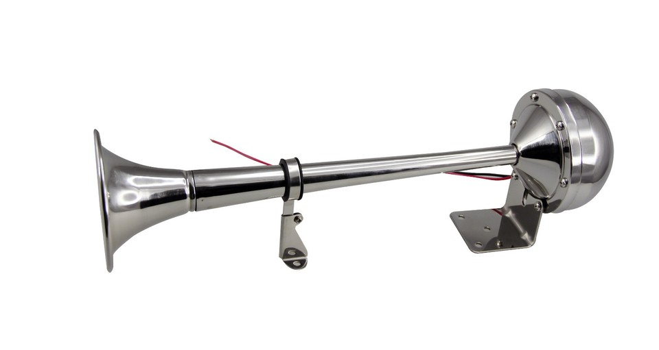 Pactrade Marine Boat Auto Stainless Steel Single Trumpet Horn Complete ...