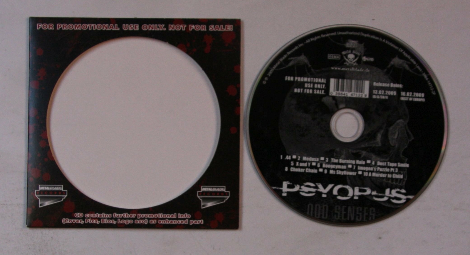 Psyopus Odd Senses EU Adv Cardcover CD 2009 Death Metal HC | eBay.de