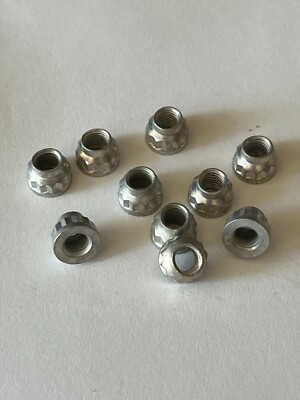 10 1/4-28 AIRCRAFT EXHAUST 12 POINT LOCKING NUT SILVER PLATED STAINLESS ...