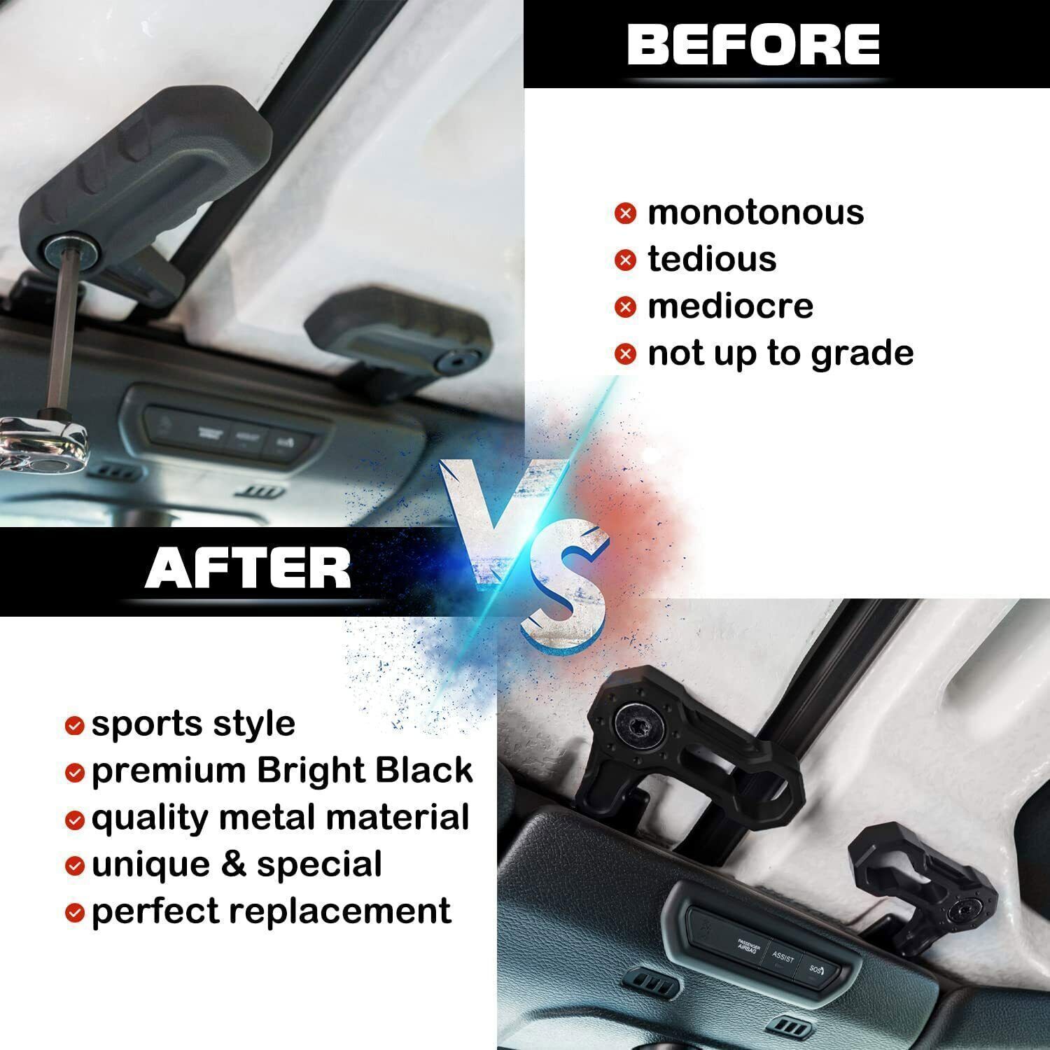 Freedom Top L-Shaped Roof Locks Latches Locks for Jeep Wrangler JK JKU ...