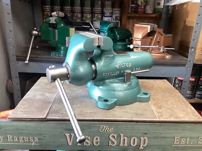 RESTORED VINTAGE WILTON * H D * BULLET BENCH VISE 51 Lbs 4 In Jaws USA ...