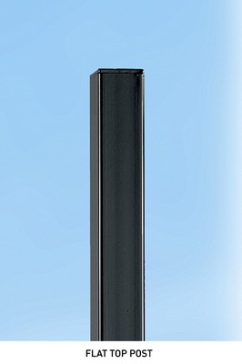 Metal POST Flat Top 70x70x1400mm Concrete-in Blank Galvanised gates ...