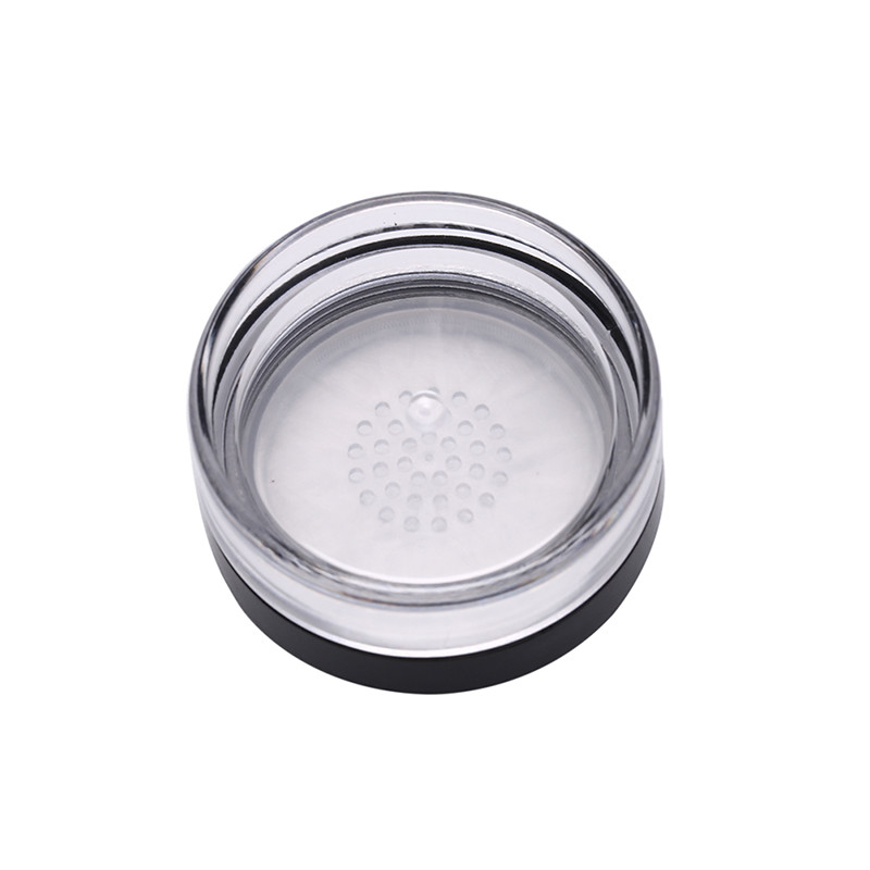 10g plastic empty loose pot with sieve cosmetic makeup jar container FF ...