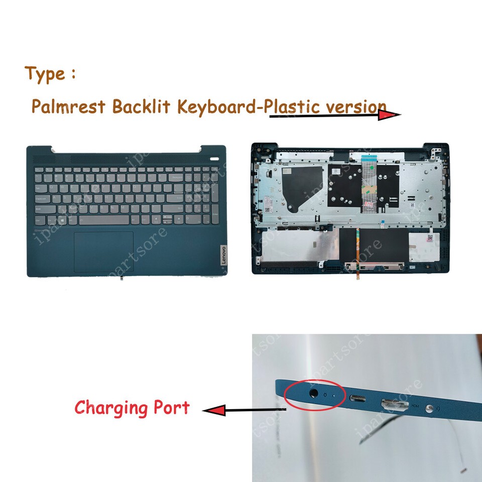 For Lenovo ideapad 5 15IIL05 15ITL05 Palmrest/Back Cover/Bezel/Hinges ...