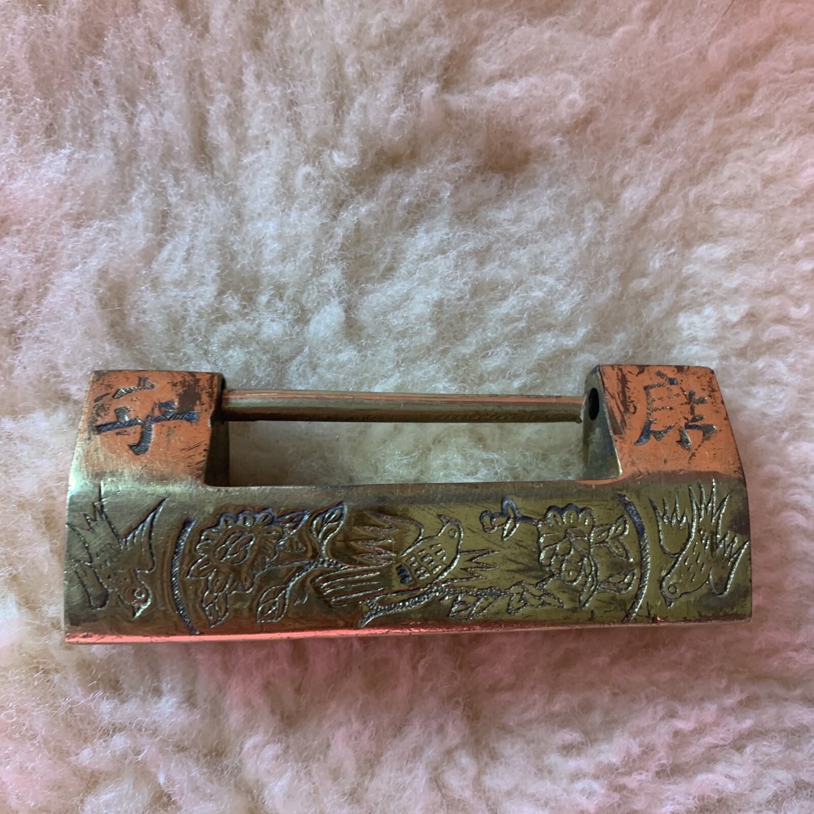 Chinese Brass Lock with Key **see pics** | eBay