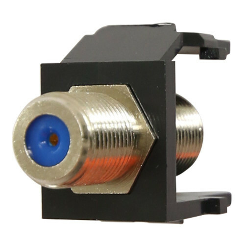 10 x TV - F-type to F-type - Keystone Style - Black Free Shipping ...