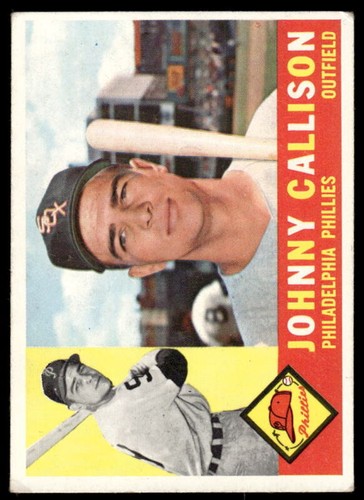 1960 TOPPS JOHNNY CALLISON 17 VG BASEBALL PHILADELPHIA PHILLIES | eBay