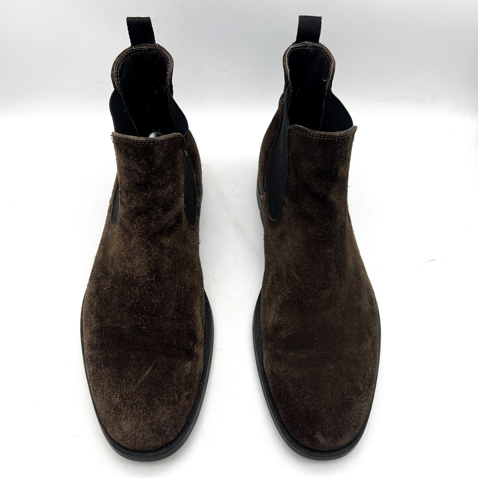 To Boot New York Adam Derrick Mens Brown Leather Pull On Chelsea Boot ...