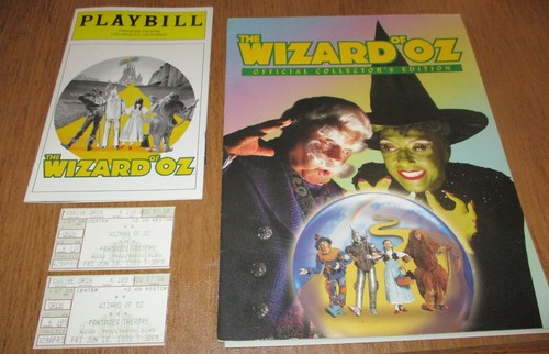 WIZARD OF OZ PANTAGES THREATRE 1998 LOT PLAYBILL, TIX, COLL. PROG ...