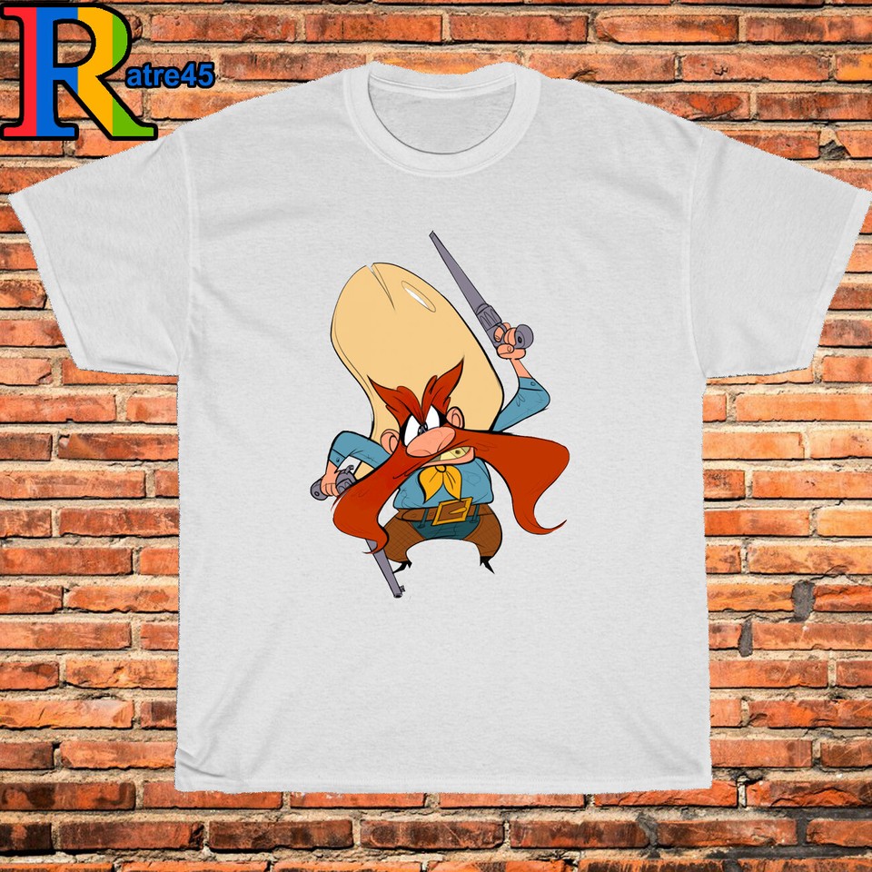 New T-Shirt Looney Tunes Yosemite Sam Outlaw Black/Grey/White/Navy Size ...