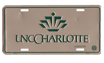 USA Car License Plate Style Metal Sign - UNC CHARLOTTE | eBay