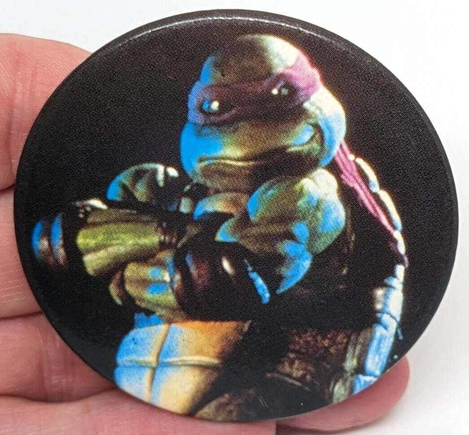 Vintage TEENAGE NINJA MUTANTS TURTLE 1990 TMNT DONATELLO Badge Pin ...
