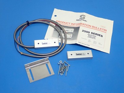 SENTROL 2507-A INDUSTRIAL WIDE GAP CONTACTS w/ 3FT SS CABLE & HARDWARE ...
