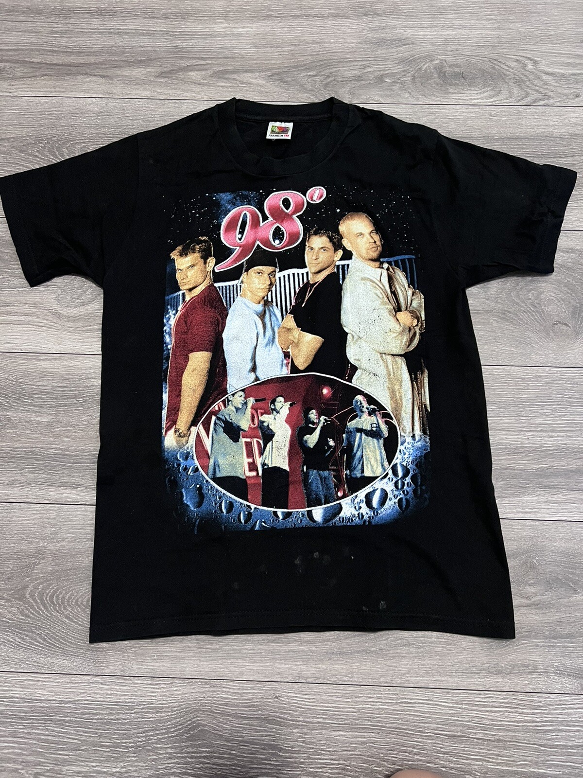 98 Degrees Double Sided Concert TShirt Bootleg Rap Te… - Gem