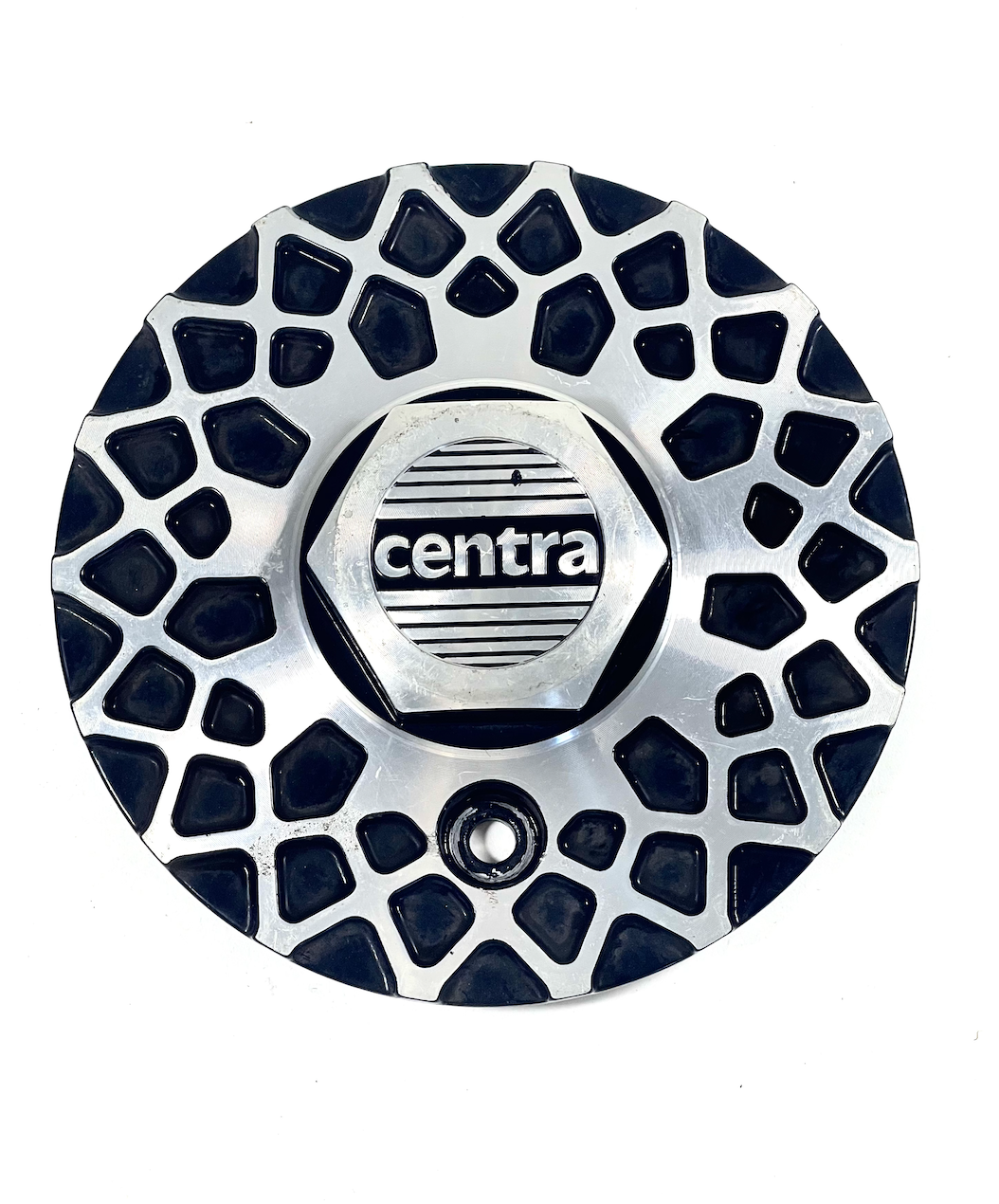 Centra Wheels CHROME / BLACK Metal Wheel Center Cap # 859A / 019 (1 CAP ...